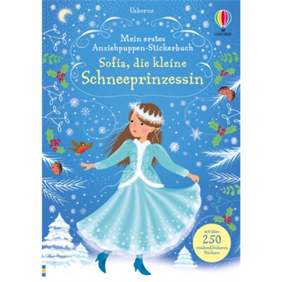 预订不退不换德语 Mein erstes Anziehpuppen-Stickerbuch: Sofia, die kleine Schneeprinzess[9781782328148]
