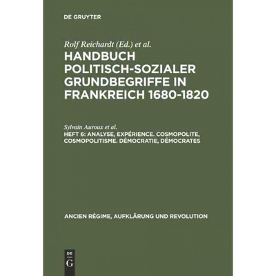 按需印刷不退不换DEG Analyse, Expérience. Cosmopolite, Cosmopolitisme. Démocratie, Démocrates[9783486536614]