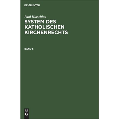 预订【德语】 Paul Hinschius: System des katholischen K