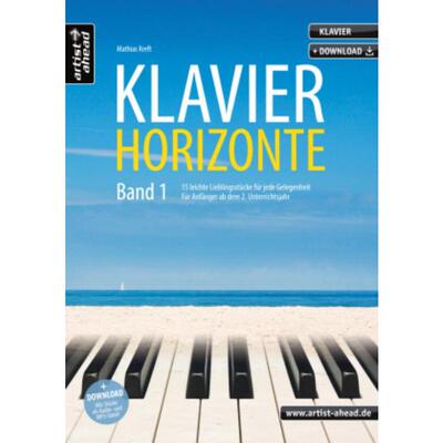 预订【德语】 Klavier-Horizonte, m. Audio-CD. Bd.1:15 leichte Klavierstücke für jede Ge