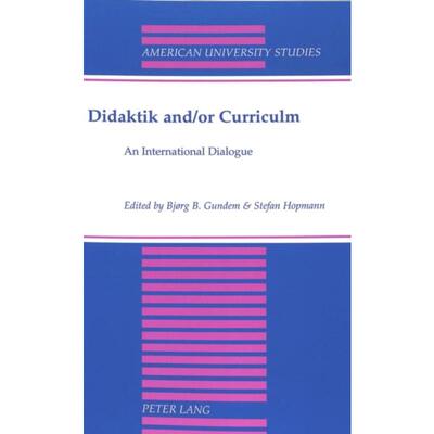 预订Didaktik and/or Curriculum:An International Dialogue