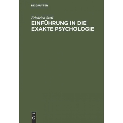 按需印刷DEG Einführung in die Exakte Psychologie[9783486236637]