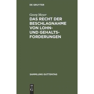 按需印刷不退不换DEG Das Recht der Beschlagnahme von Lohn  und Gehaltsforderungen[9783111265476]