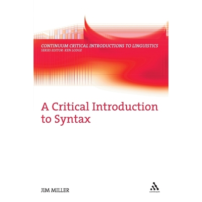 按需印刷A Critical Introduction to Syntax[9780826497048]