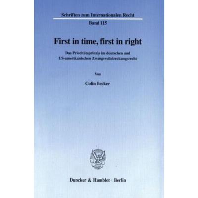 预订【德语】 First in time, first in right.:Das Priori