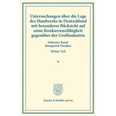 预订【德语】 Untersuchungen uber die Lage des Handwerk