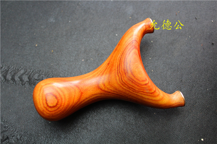 精选纹理小叶红檀龅牙弹弓大弓门88弓门龅牙弓实木撑头铜撑头可选