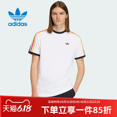 阿迪达斯三叶草男款休闲短袖