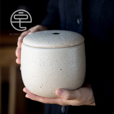 剩米变新米。日本制进口陶瓷信乐烧丸伊储米罐 剩米饭保鲜密封罐