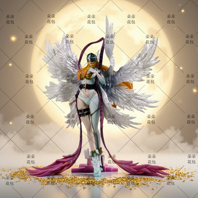 数码宝贝动漫周边桌面装饰陈列机箱摆件月神殿mine天女兽手办模型