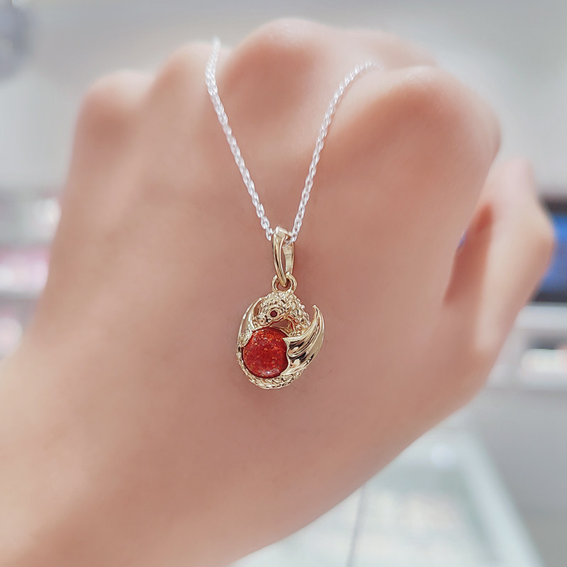 Pandora潘多拉《权力的游戏》龙之火吊饰项链套装762972C01龙年_虎窝淘