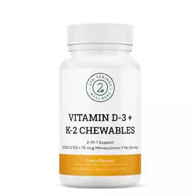 2nd Springs Vitamin D3 + K2 Chewables - 2000 IU Vitamin D