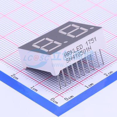 2位0.5英寸红色数码管 共阳极LED数码管SN410501N可开票