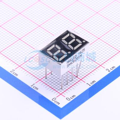 2位0.28英寸红色数码管 共阳极LED数码管SN430281N可开票
