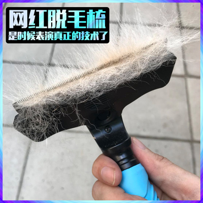 抖音宠物脱毛梳狗狗猫咪褪毛清除毛刷撸猫毛梳子大型犬祛浮毛神器