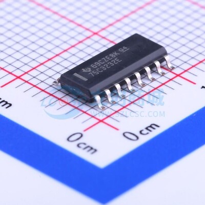 RS232芯片 SN75C3232ED SOIC-16 TI/德州 电子元器件配单原装正品