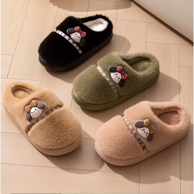 丰润家室内女生居家保暖毛拖鞋