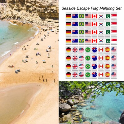 厂家跨境tiktok同款水果动物麻将消消乐seaside escape