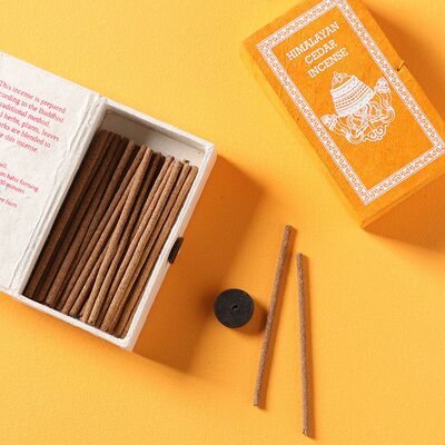 尼泊尔stupa香薰室内香佛香大方盒香礼盒装植物手工线香短香30根