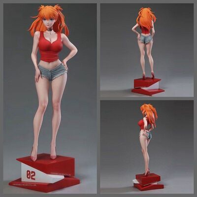 EVA校花明日香站姿手办摆件