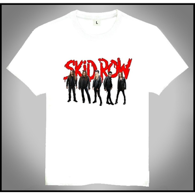 Skid Row T-shirt 穷街乐队 T恤 欧美潮流T恤 白色 穷街乐队 T恤