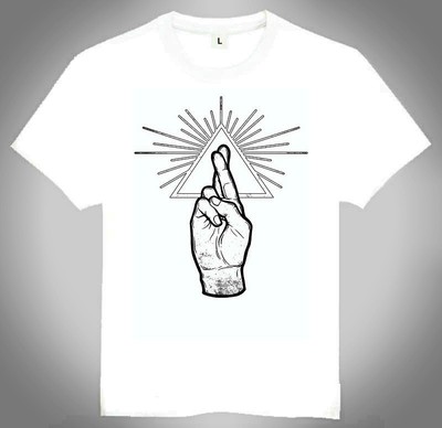 knuckle cracking T-shirt 白色 短袖 打指响 T恤 欧美潮流T恤