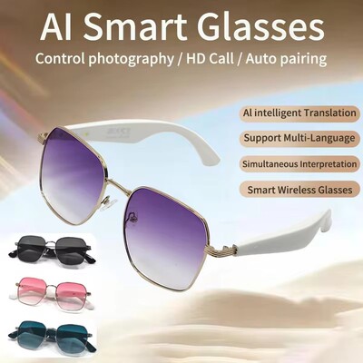 AI Glasses Bluetooth Translation Simultaneous Sunglasses