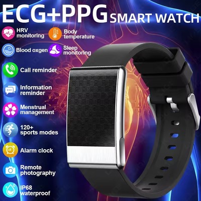 Smart Bracelet ECG+PPG HRV Temperature Sports Wristband