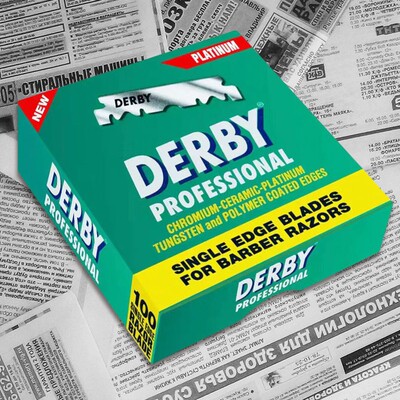 土耳其DERBY德比单刃刀片手动剃须刀修面刀片刮胡子修眉刀100片装