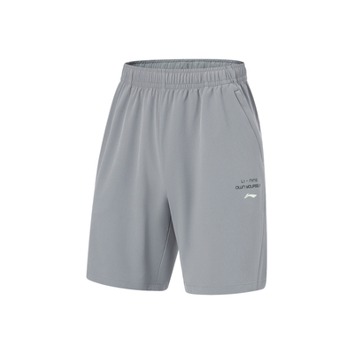 李宁男子健身系列运动短裤夏季透气休闲百搭运动裤AKSU483-B品