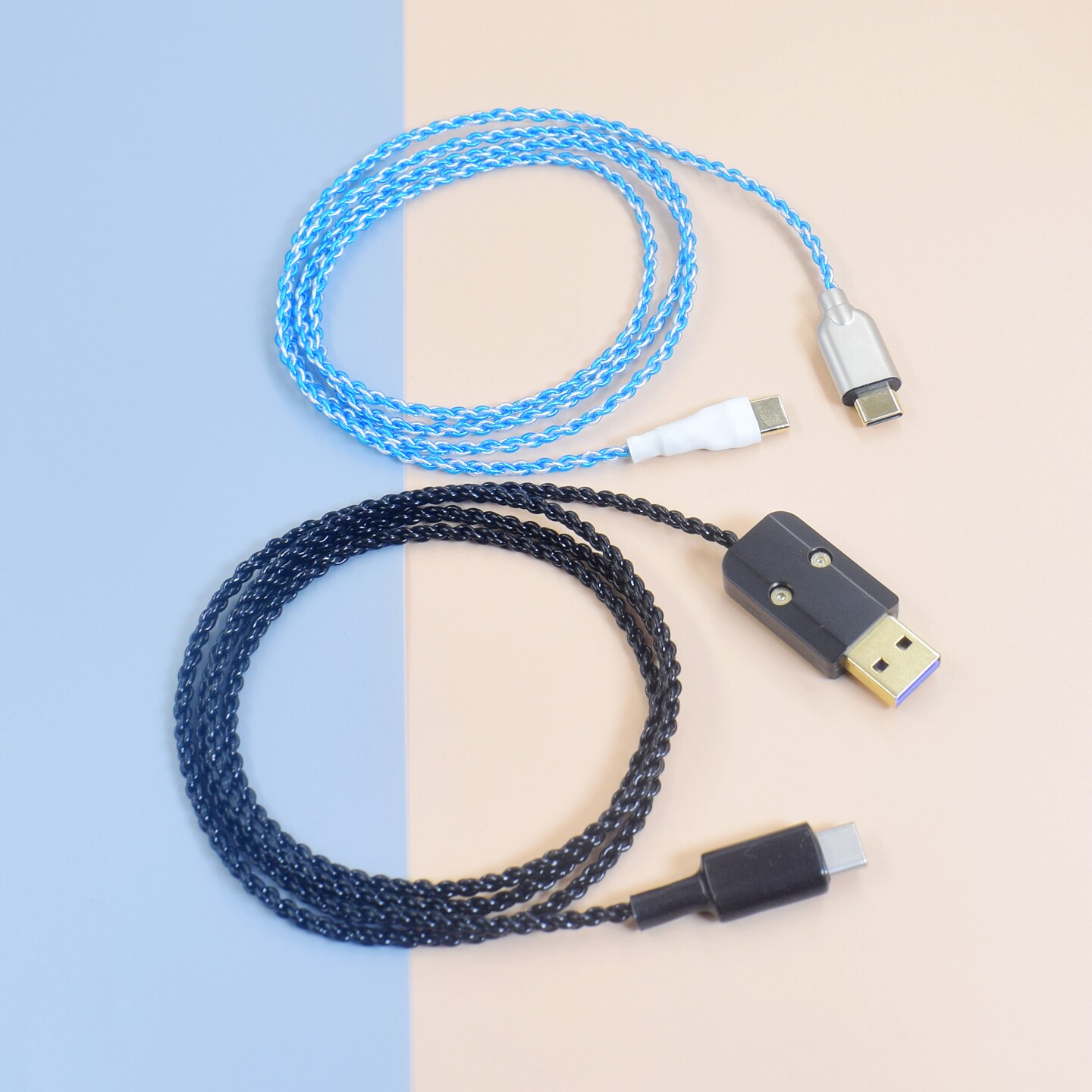 镀银8k柔软超细适用雷蛇Razer编织v2 v3 v4 pro数据线USB C鼠标线有线连接键盘伞绳线TypeC电脑PK原装充电线