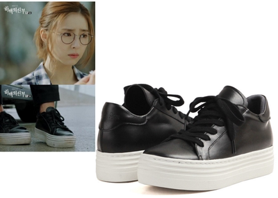 申世京RachelCox系带厚底鞋