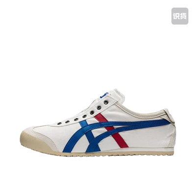 Onitsuka Tiger/鬼塚虎 懒人鞋 德训鞋 经典白蓝D3K0N-0143 JL