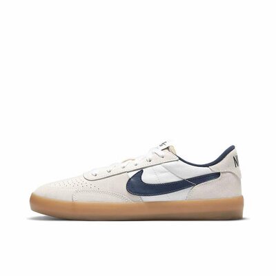 Nike Sb 帆布麂皮 轻便 低帮 板鞋 男女同款 米白蓝CD5010-102