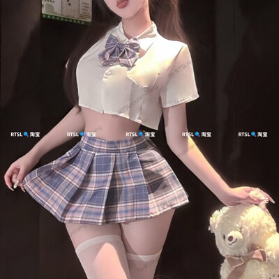 RTSL//内衣性感学院短裤露屁股女生套装成人纯欲风床上jk制服情调