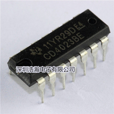 CD4023BE 直插全新 CD4023E CD4023BCN DIP-14  特价出售逻辑芯片
