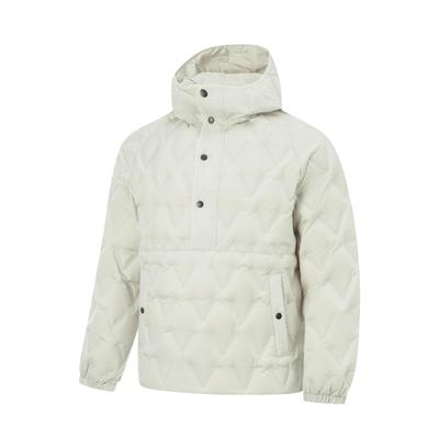 李宁正品健身系列男子防泼水抗静电短款防跑绒运动羽绒服AYMV419