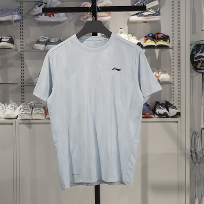 李宁正品男子速干透气运动短袖