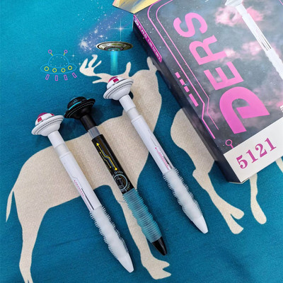 德尔施按动中性笔0.5解压旋转笔