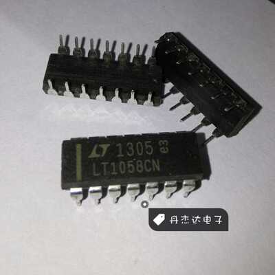 一级 LT1058CN LT1058 JFET输入精准高速四运放 DIP14脚