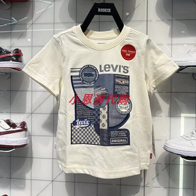 李维斯童装印花凉薄时尚短袖T恤