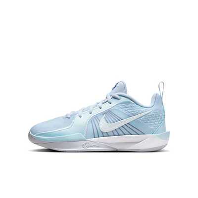 Nike浅蓝白GS大童低帮运动篮球鞋