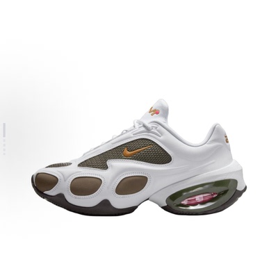 Nike白棕绿女款低帮跑步鞋