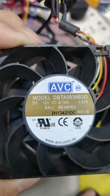 原装奇宏AVC DBTA0838B2G 12V 4.1A 8038 8cm PWM 超暴力散热风扇