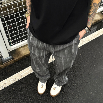 自留~夏季轻薄扎染爽沙休闲裤