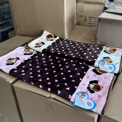 外网售折合RMB100+！出口外贸原单~超柔软宠物猫咪珊瑚绒毛毯垫子