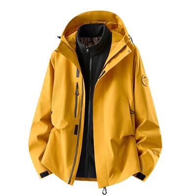 3-in-1 Waterproof Windproof Hiking Jacket