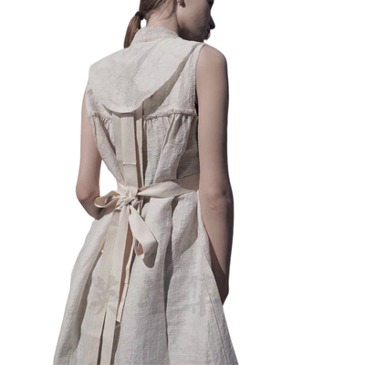 工匠品质麻棉立领衬衫YCJ提花