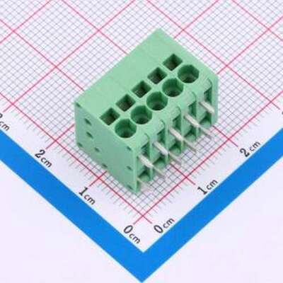 MX205R-3.5-05P-GN01-Cu-A 弹簧式接线端子 3.5mm 1x5P 每排P数:5