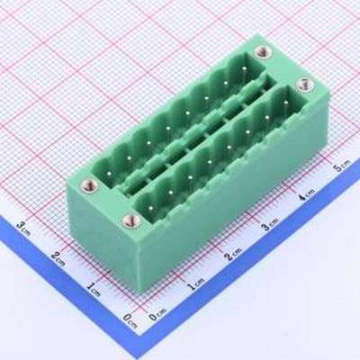 KF2EDGKVHM-5.08-2*8P 插拔式接线端子 5.08mm 2x8P 排数:2 每排P